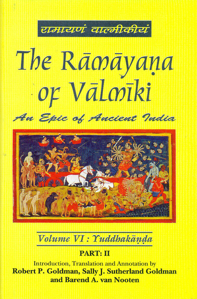 The Ramayana of Valmiki: An Epic of Ancient India: 6 Volumes in 7 part ...